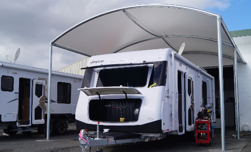 Rolled Hoop Awnings & Sun Shades | Shade Systems